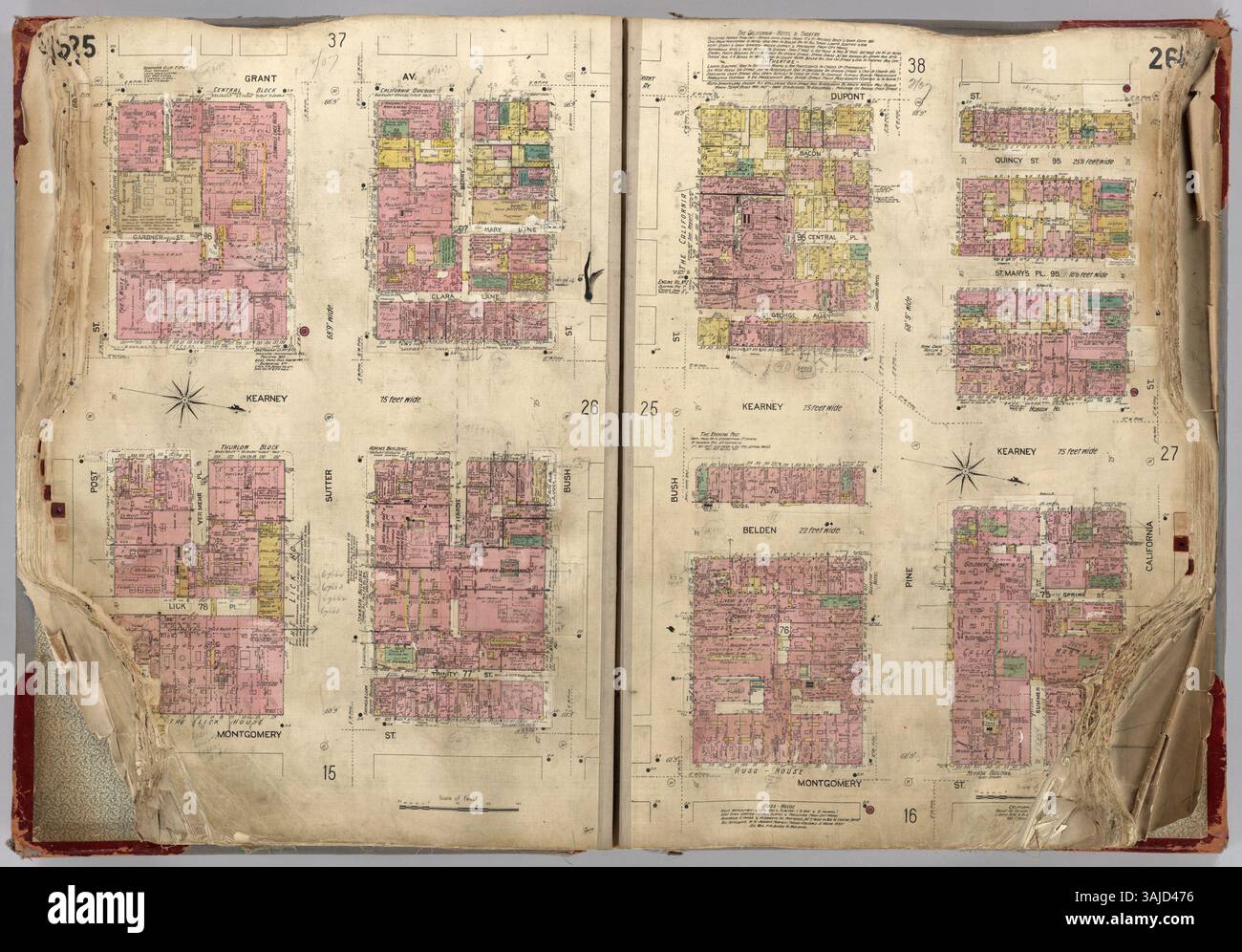 This Sanborn Insurance Map Atlas from 1905 presents detailed maps of ...