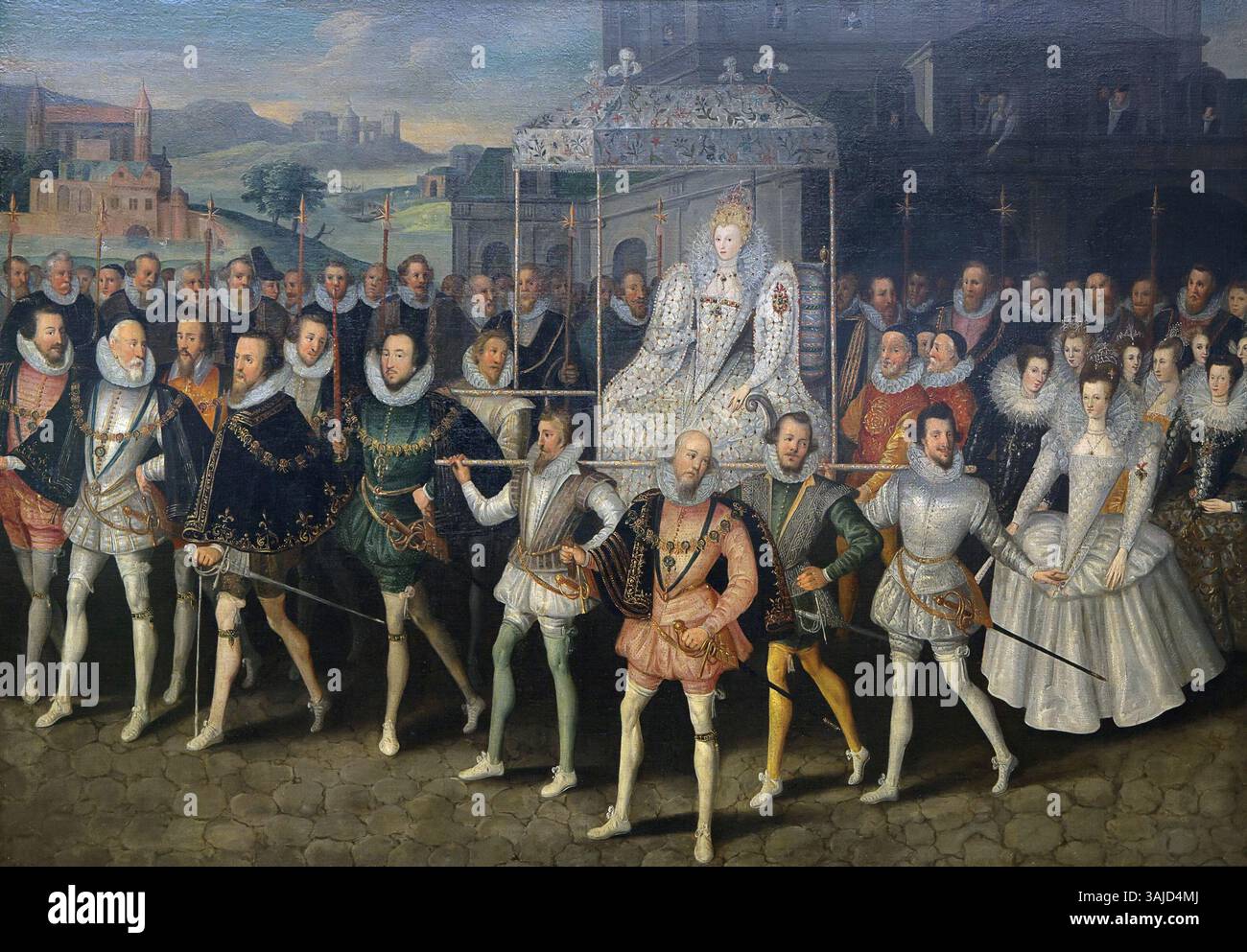 The 'Procession Portrait of Elizabeth I' attributed to Robert Peake the ...