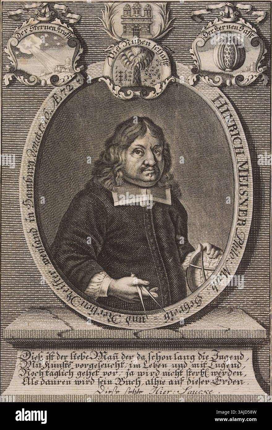 This portrait of Hinrich Meißner, created by Pingeling in copper ...