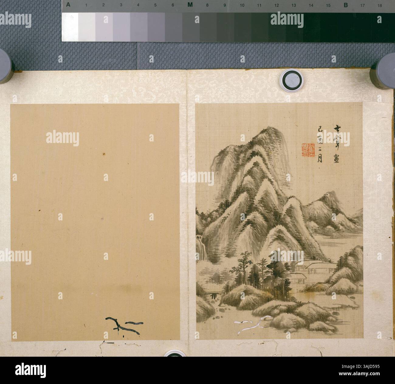 An uncropped Ming dynasty painting at the Tianjin Museum, showcasing ...