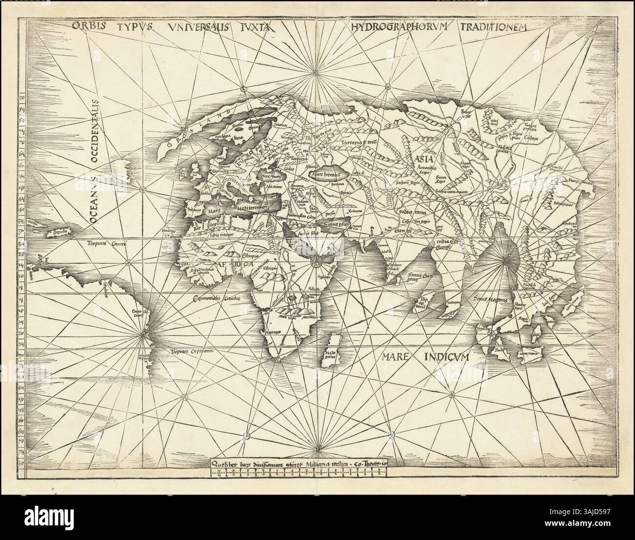 This 1513 map, titled 'Orbis Typus Universalis Iuxta Hydrographorum ...