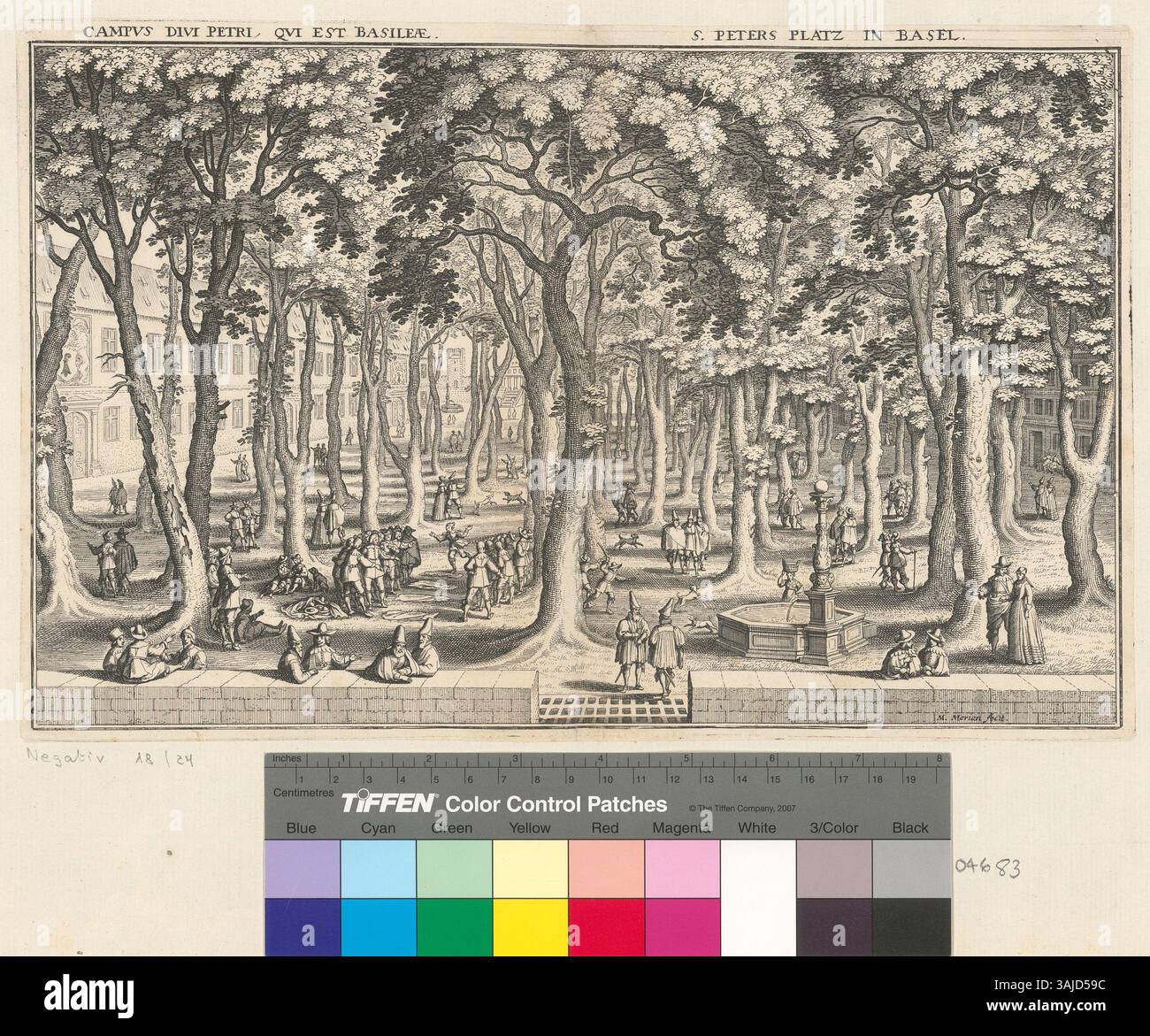 This 1642 etching, created by Matthäus Merian and part of 'Topographia ...