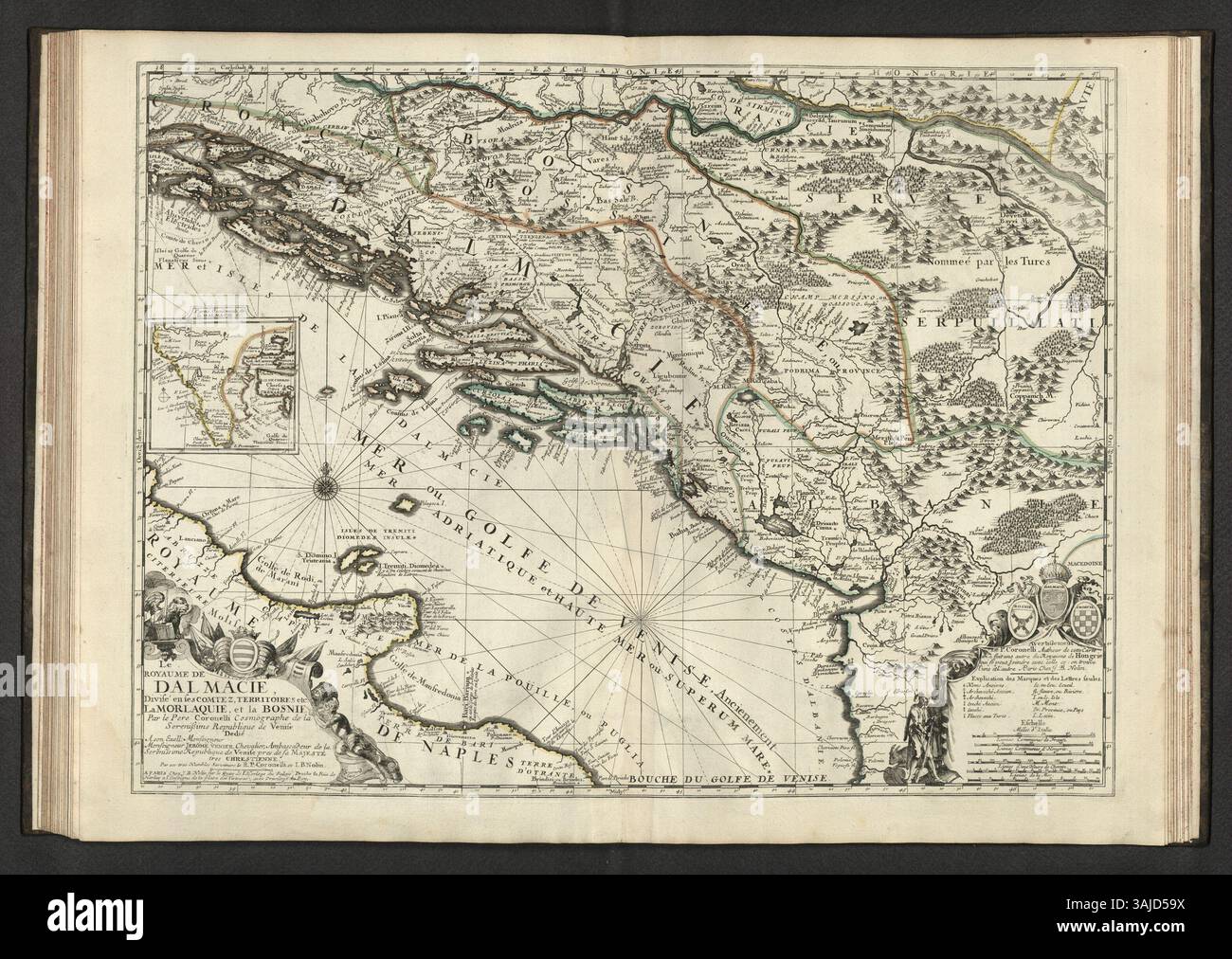 Jean-Baptiste Nolin's 1693 map of European kingdoms and French regions ...