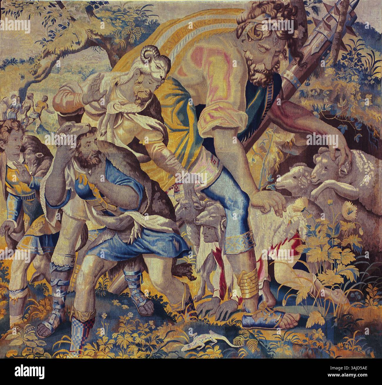 This early 17th-century tapestry depicts the Greek myth of Odysseus and ...