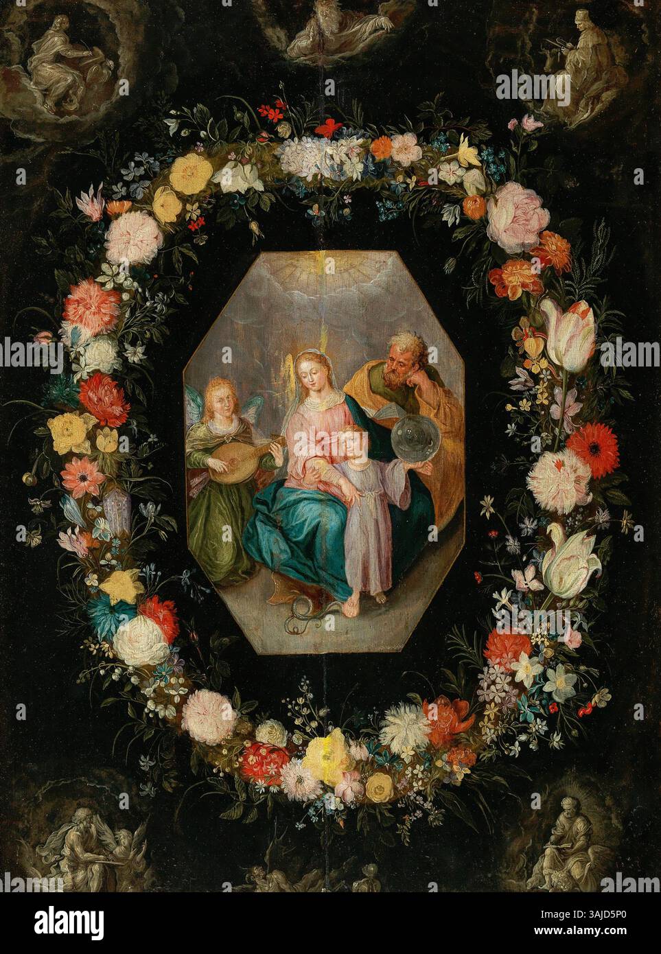 This oil painting by Anna Maria Janssens, created between 1645 and 1667 ...