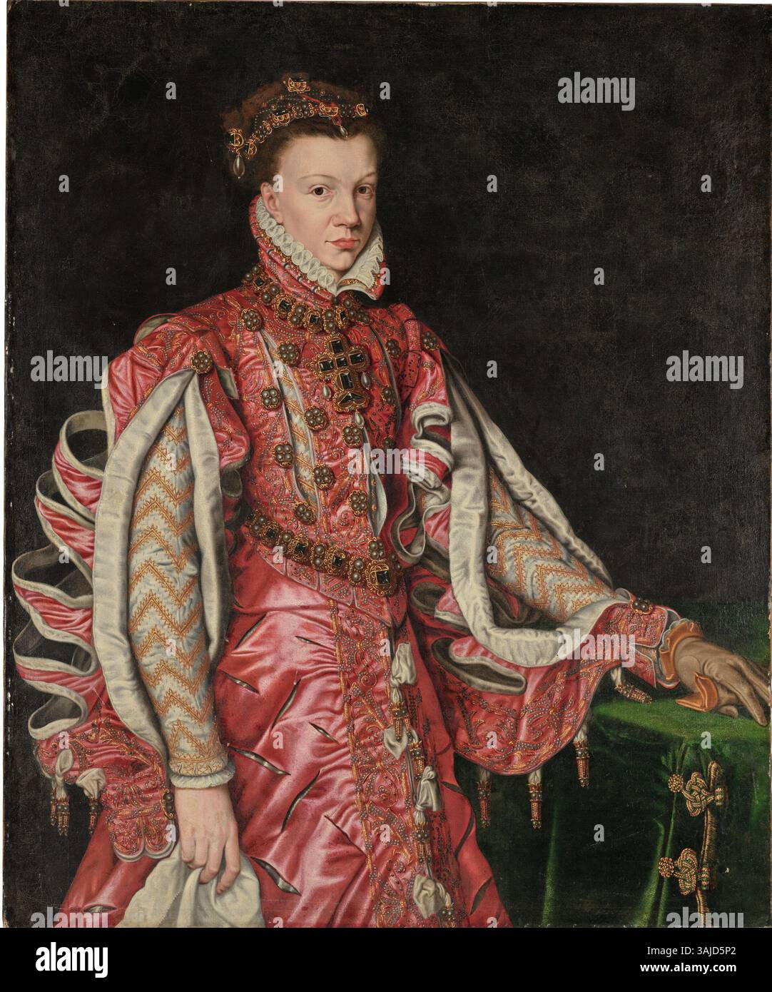 Jooris van der Straeten's portrait depicts Élisabeth de Valois (1545 ...