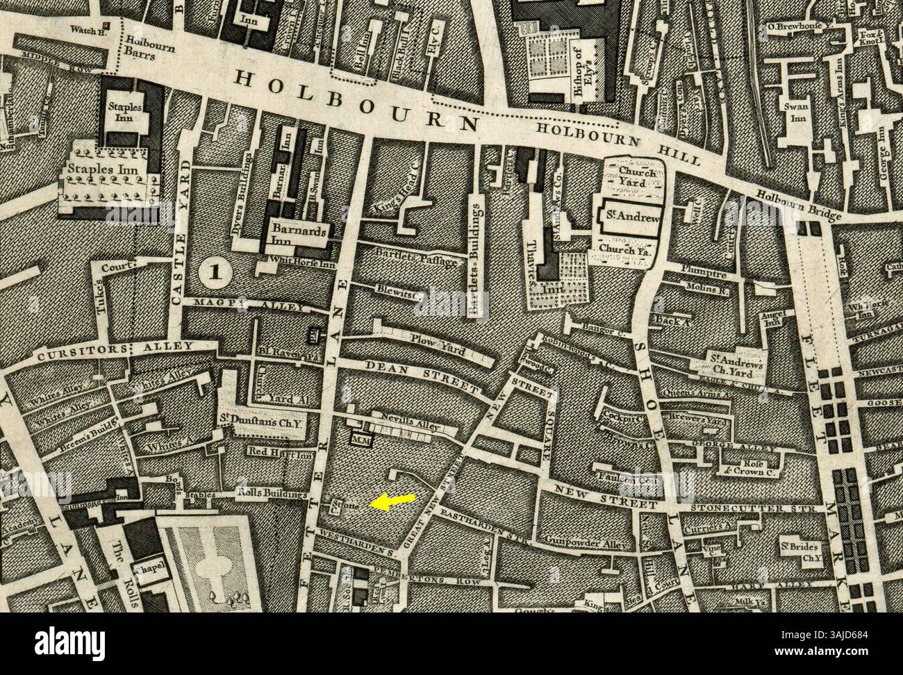 John Rocque's 1746 plan of the cities of London and Westminster details ...