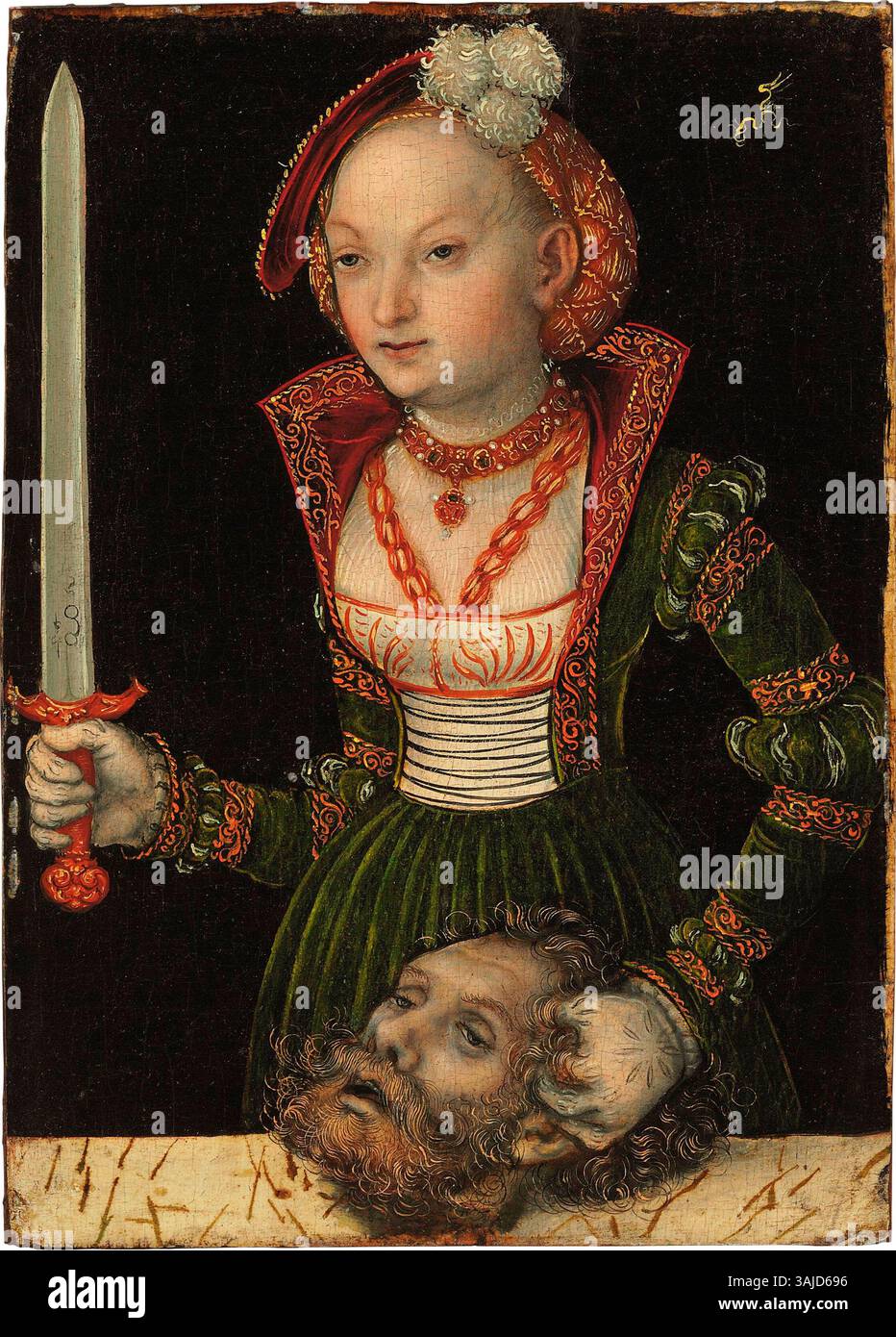 This 1545 painting by Lucas Cranach the Elder portrays Judith with the ...