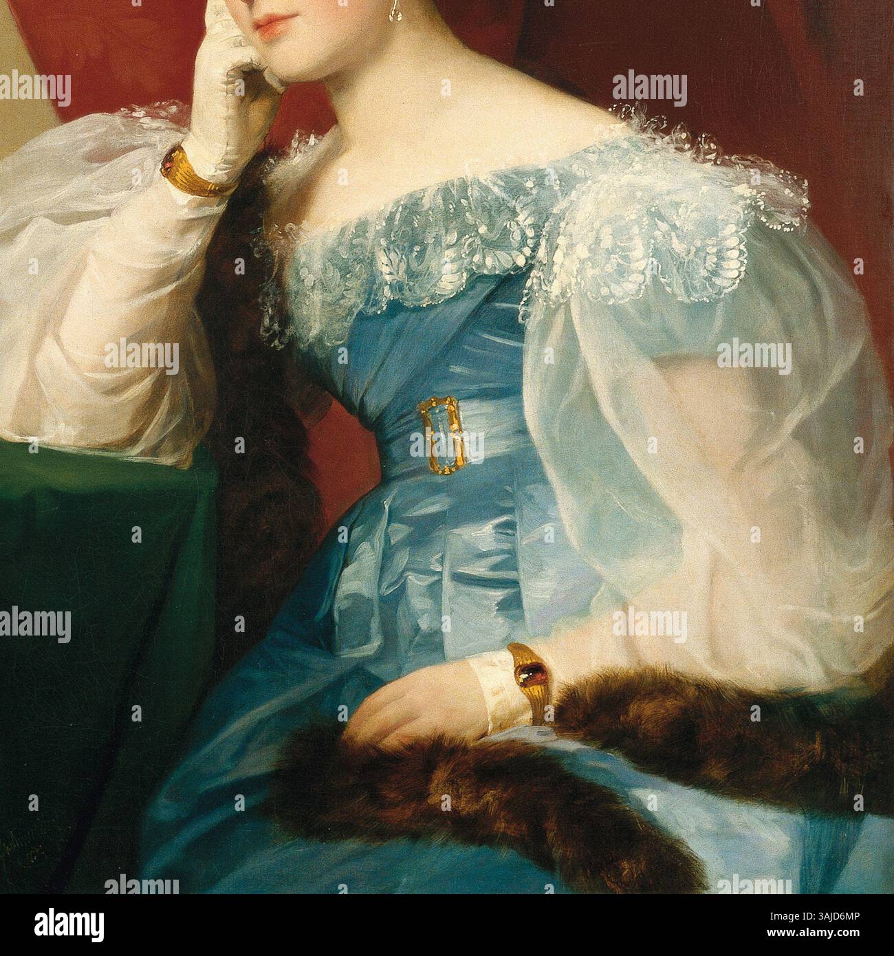 Portrait of Countess Julie von Woyna by Friedrich von Amerling, painted ...