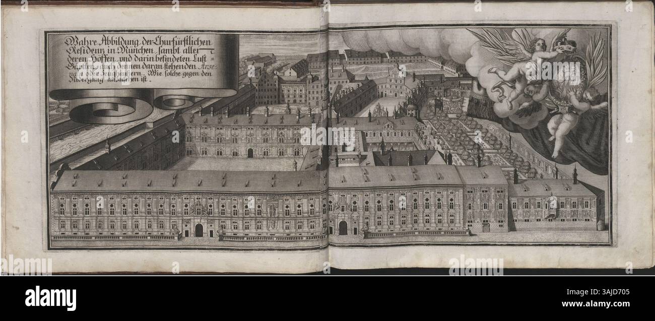 This engraving by Michael Wening depicts the historical and ...