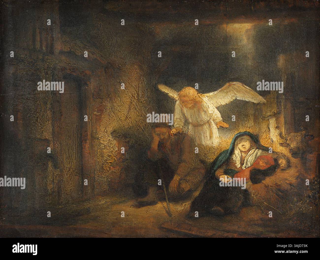 This painting, created in 1645 by Rembrandt, depicts the biblical story ...