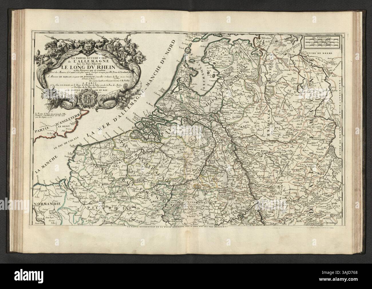 Jean-Baptiste Nolin's 1693 map highlights the political divisions and ...