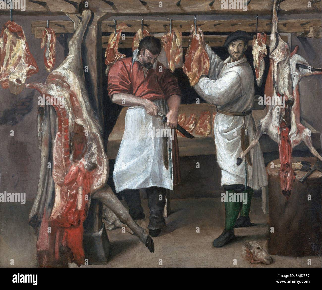Annibale Carracci's 'The Butcher's Shop,' painted in the early 1580s ...