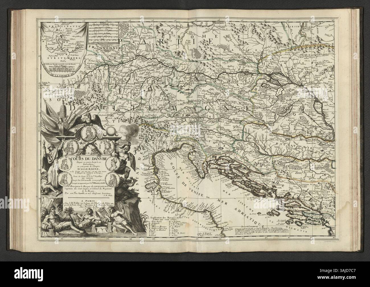 Jean-Baptiste Nolin's 1693 map of European kingdoms and French regions ...
