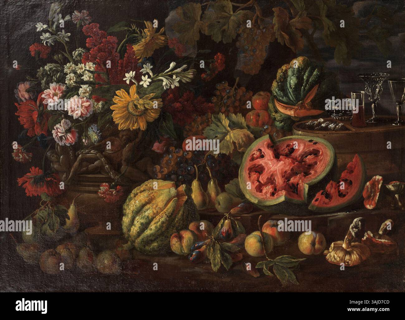 Christian Berentz’s still life artwork features glassware on a wooden ...