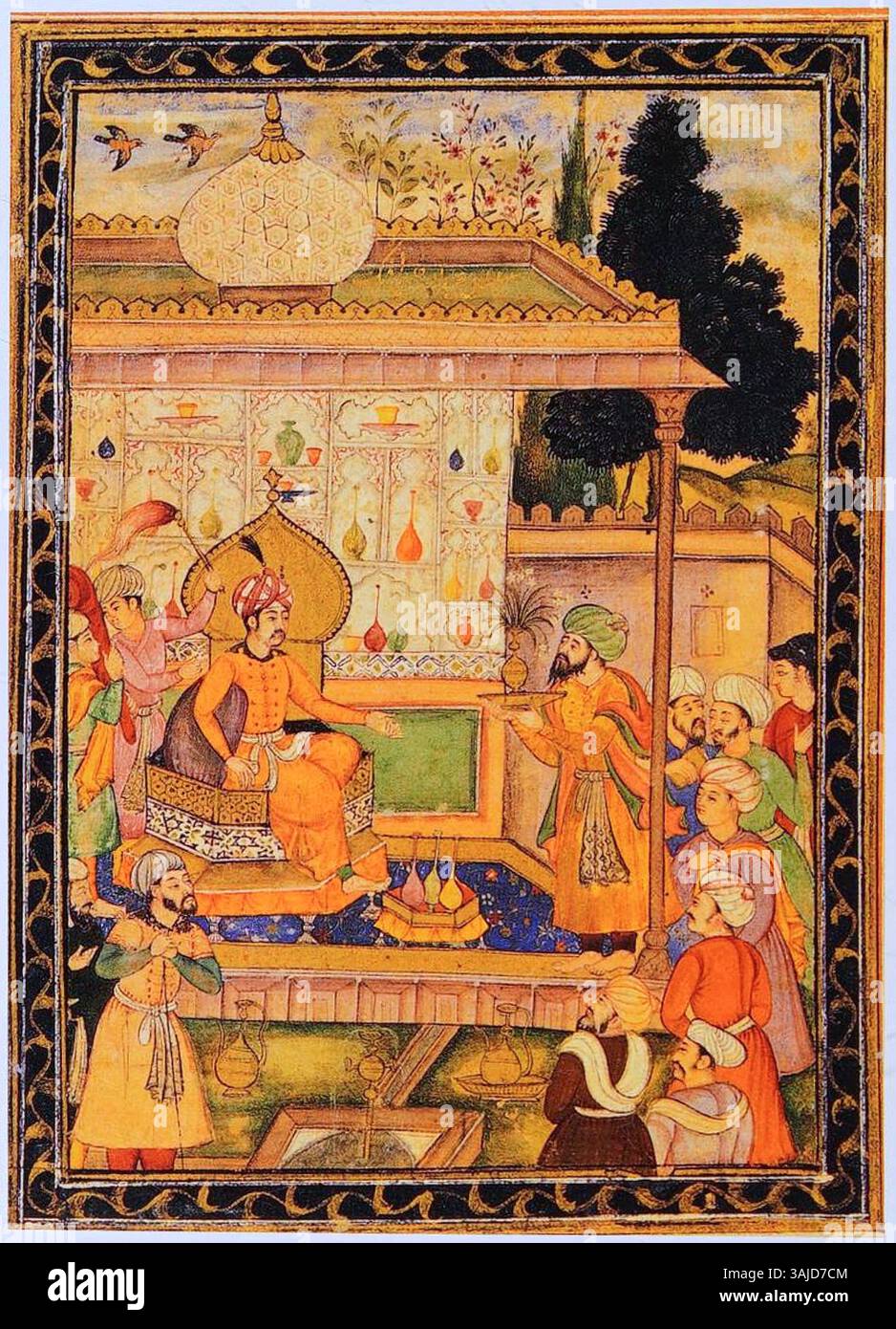 This Indian miniature depicts Abdullah Khan Uzbek, the Governor of ...