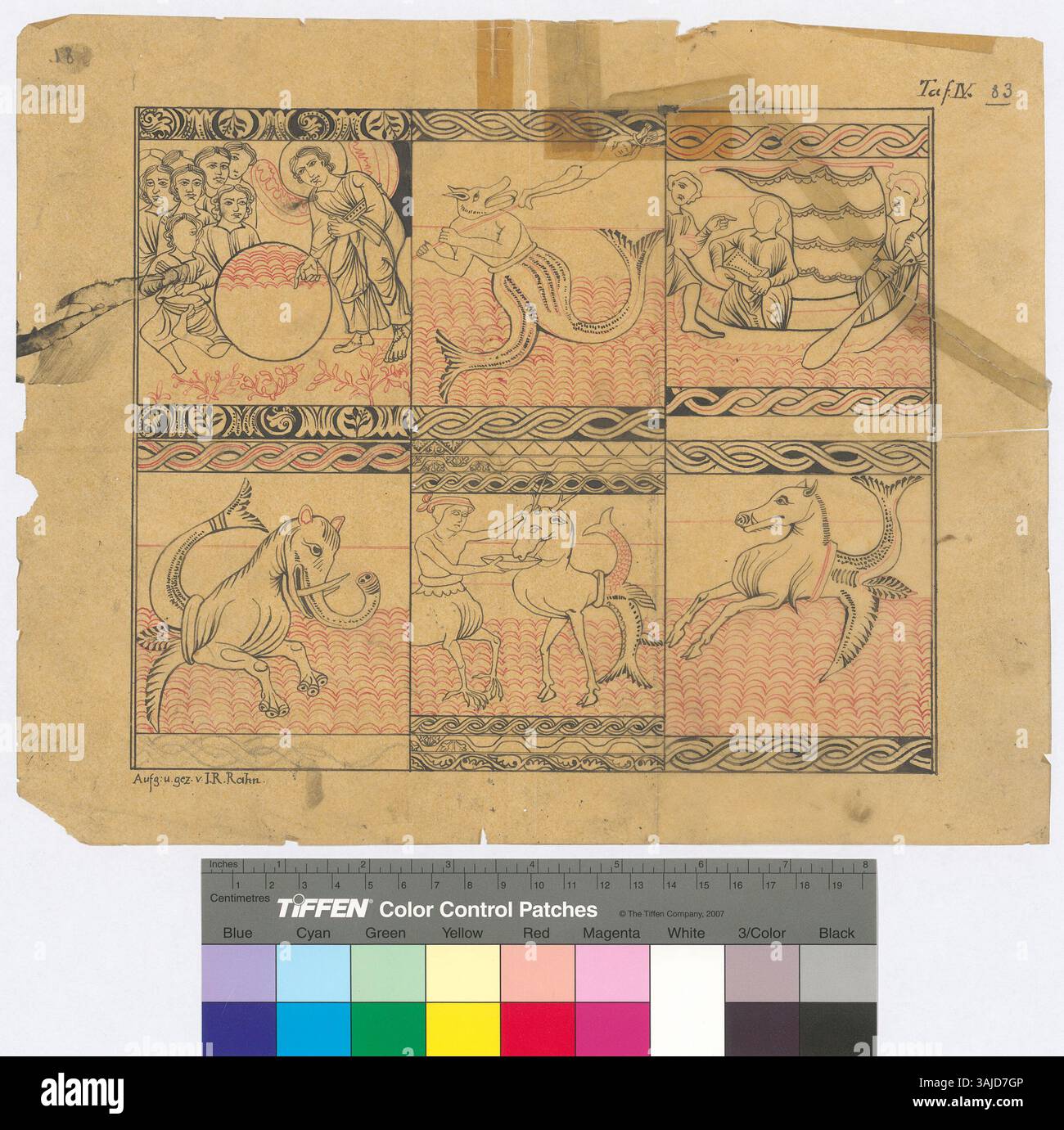 This piece by Johann Rudolf Rahn, created between 1870 and 1872 ...