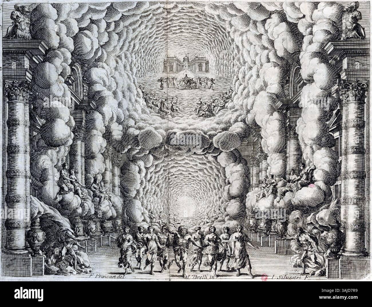 Giovanni Torelli’s 1654 engraving from 'Scene e machine preparate alle ...