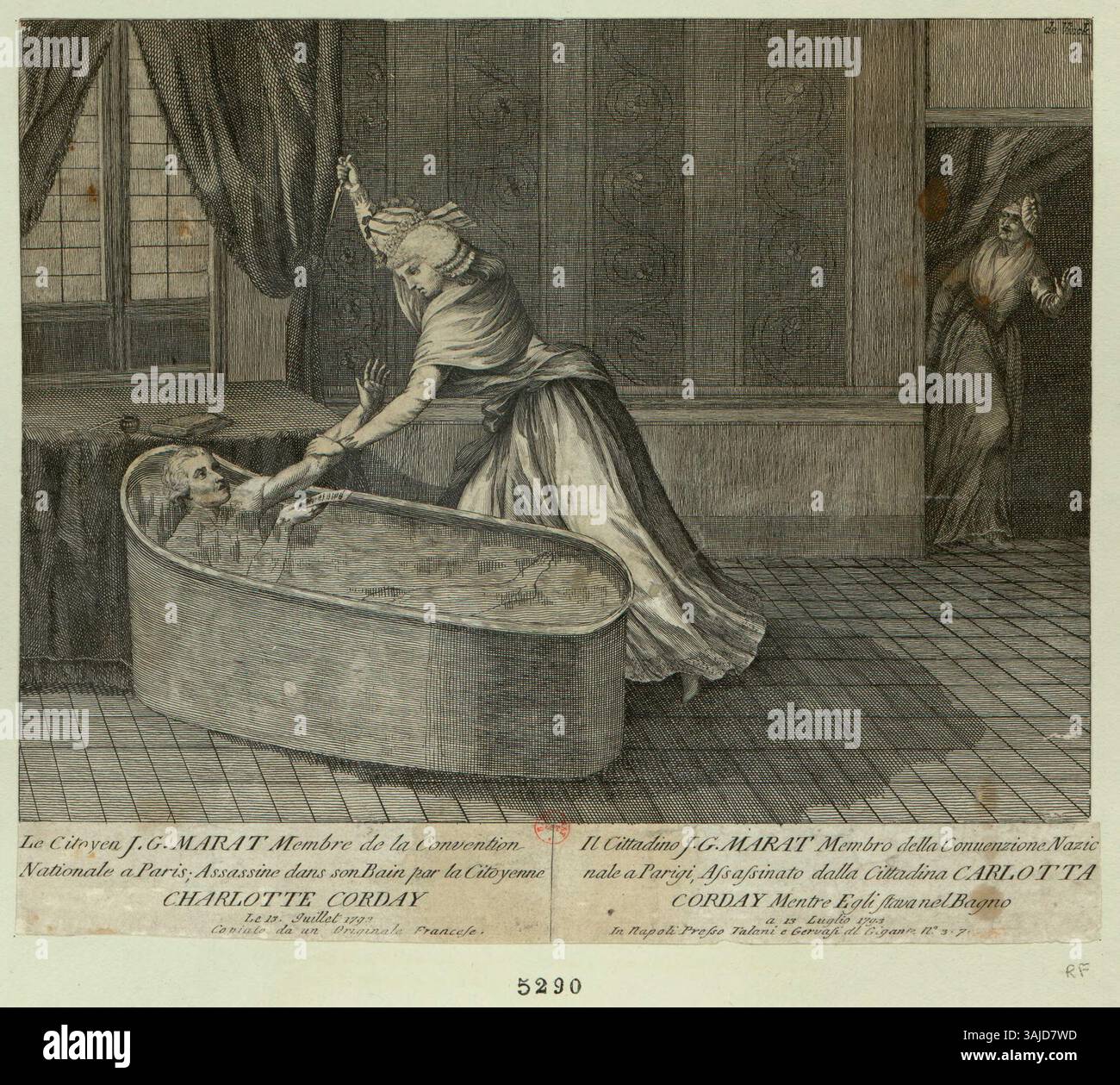 This 1793 artwork depicts Jean-Paul Marat, a member of the French ...