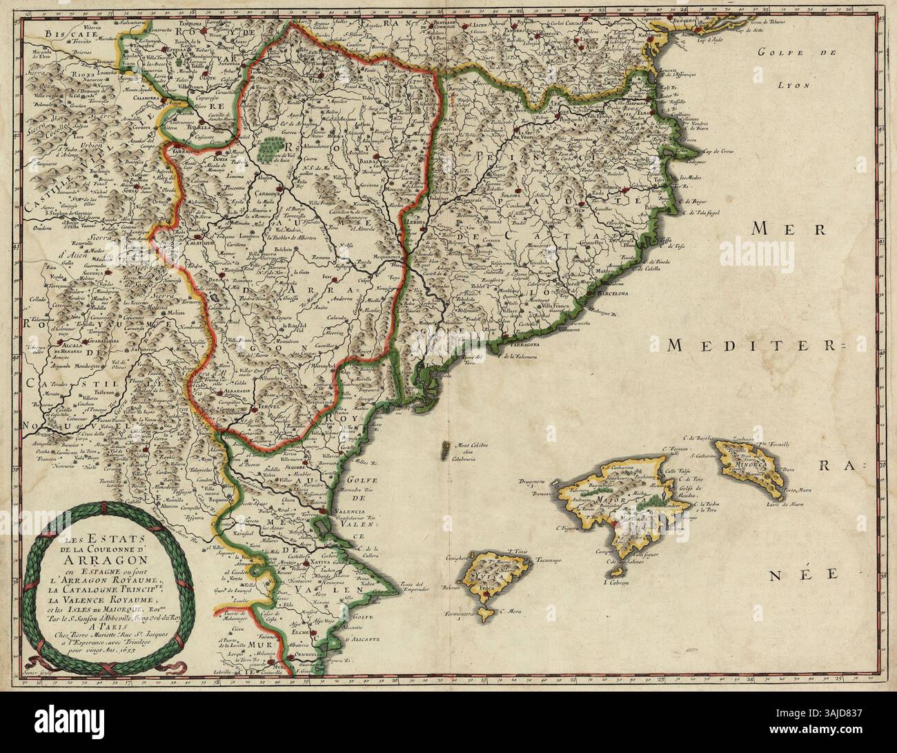 This 1653 map, created by French cartographer Nicolas Sanson, depicts ...