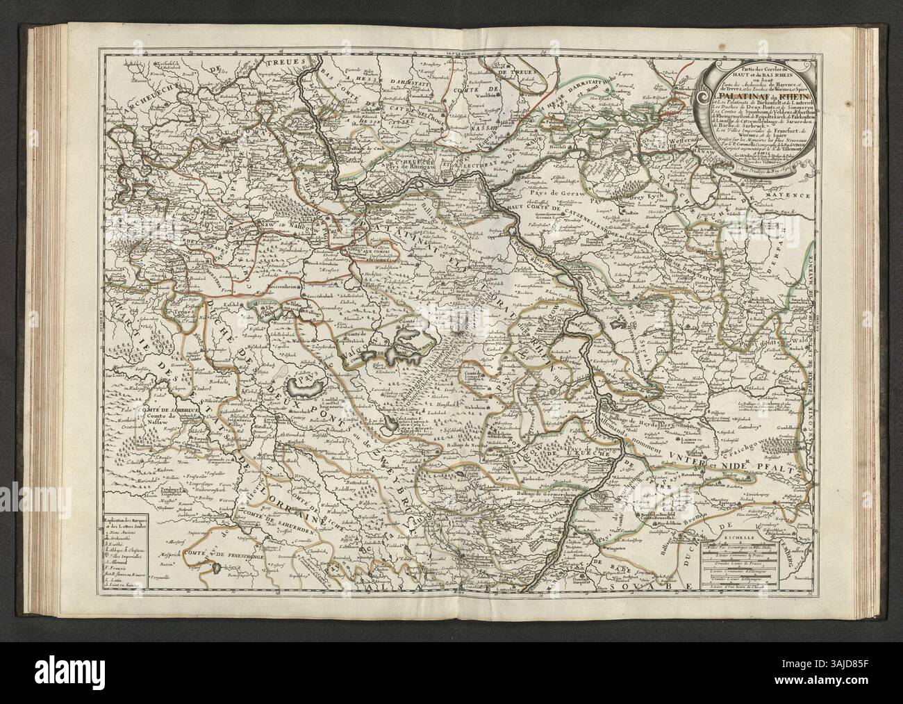 A 1693 map by Jean-Baptiste Nolin depicting the political and ...