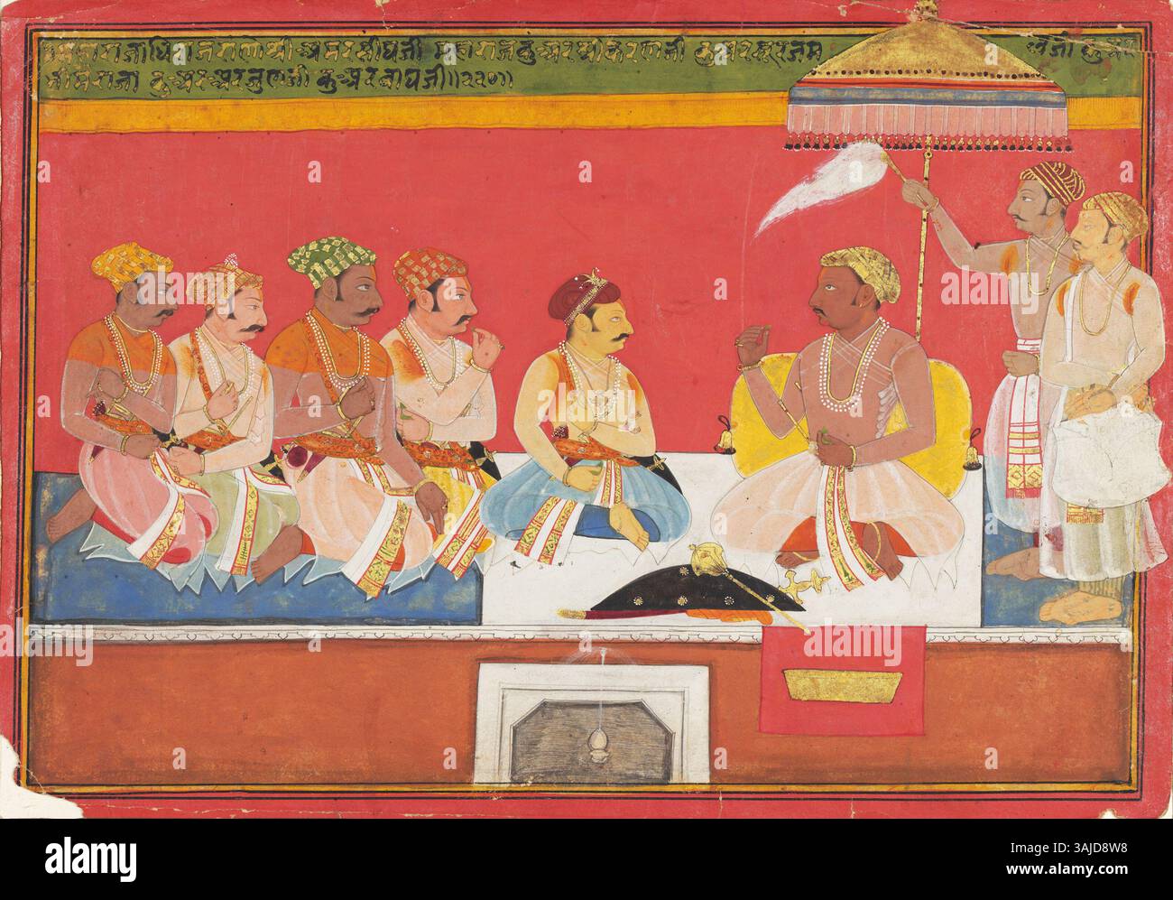 This early 17th-century portrait of Maharana Amar Singh I of Mewar ...