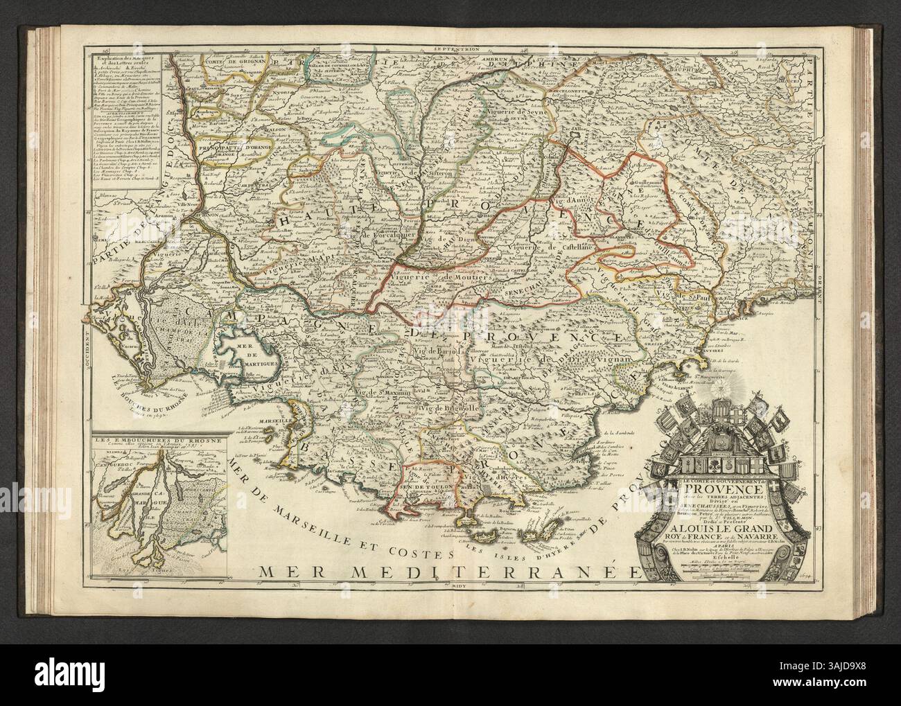 Jean-Baptiste Nolin’s 1693 map illustrates the political divisions and ...