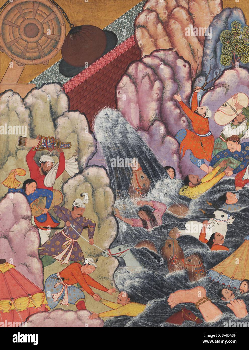 This illustration from the Hamzanama, a Persian epic, depicts the ...