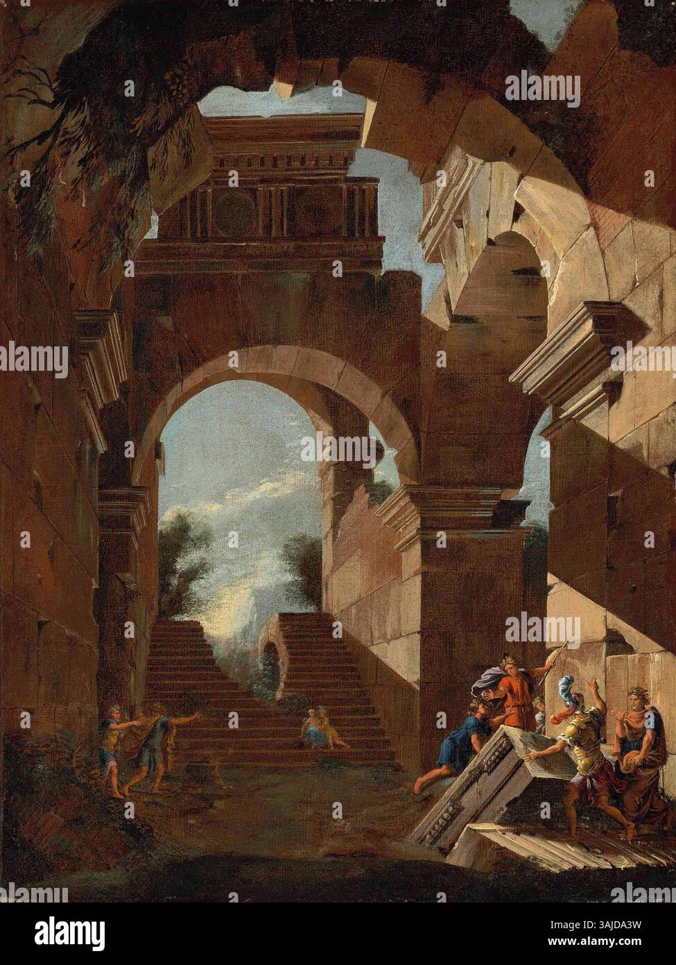 This painting by Viviano Codazzi, dated between 1634 and 1670, depicts ...