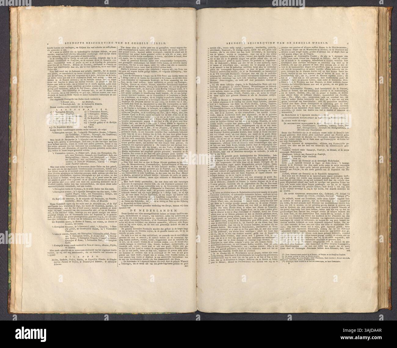 Jan Barend Elwe’s 'Atlas der Wereld', published in 1792, contains 37 ...