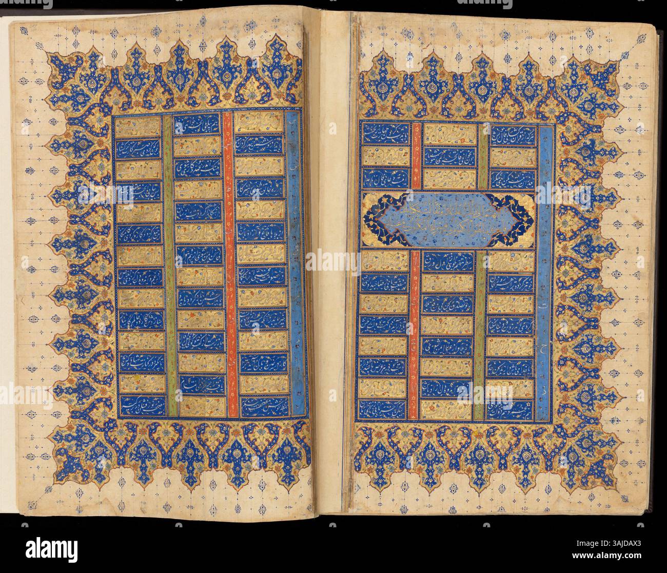 This 16th-century illuminated manuscript features tables used for ...