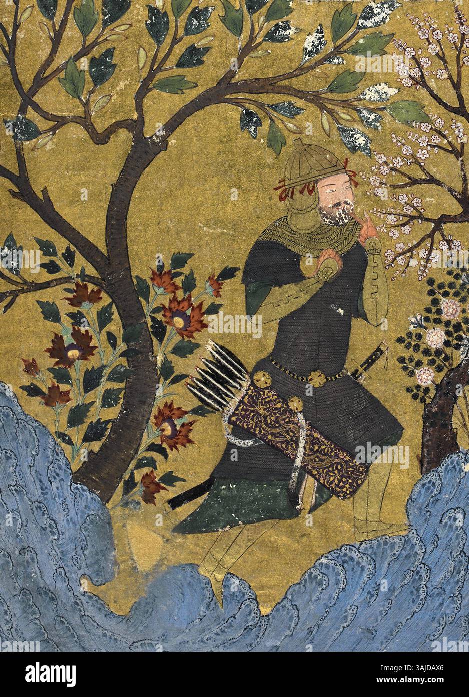 A miniature from the epic Garshasp-Nmeh and other tales, dated circa ...