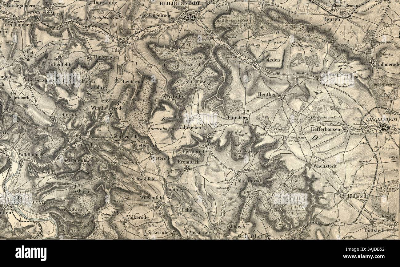 The 'Karte des Deutschen Reiches' from 1887, created by the Reichsamt ...