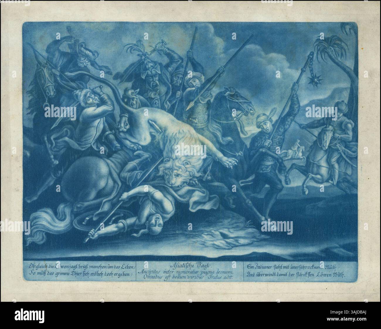Georg Philipp Rugendas the Elder’s 'Asiatische Jagt' (Asian Hunt ...