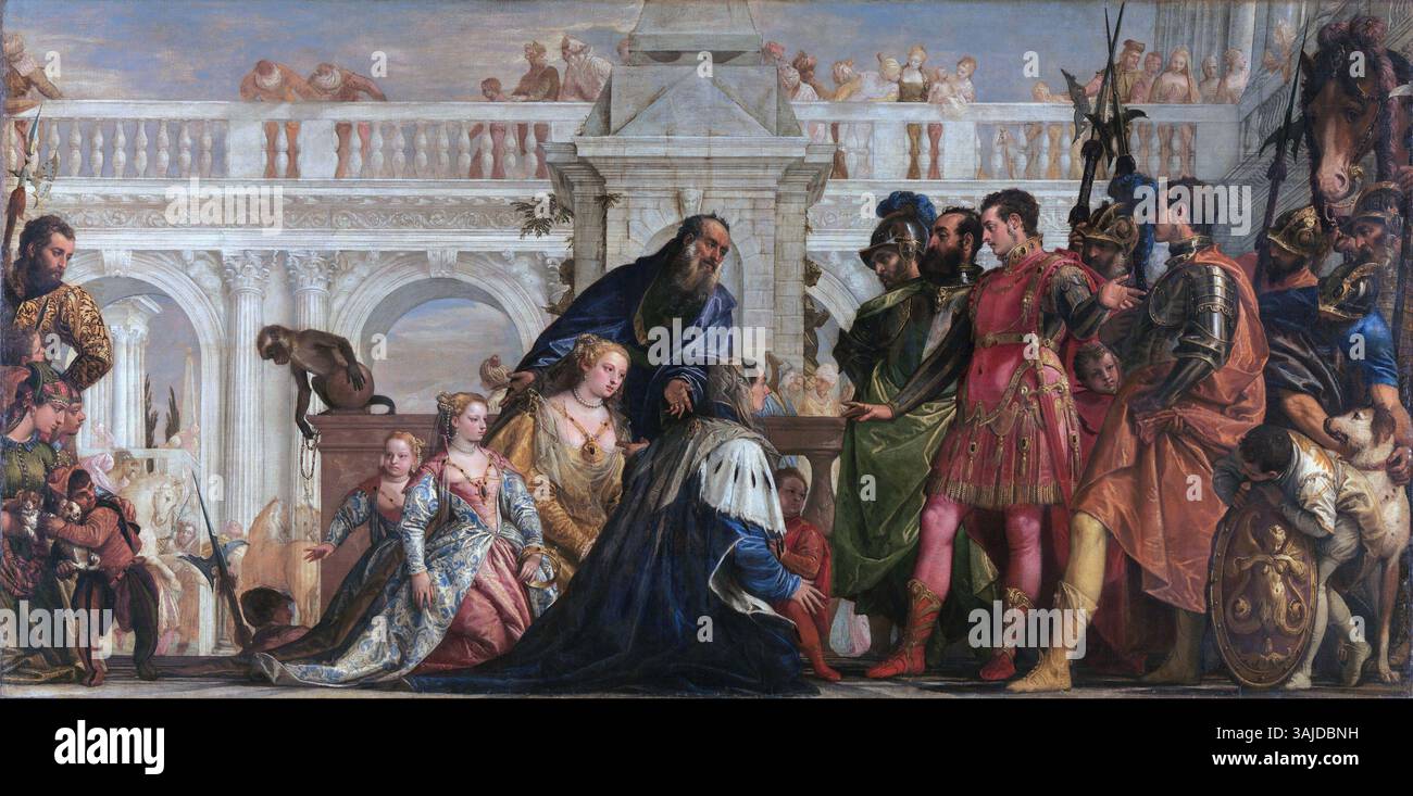 The Family of Darius before Alexander, painted by Paolo Veronese ...