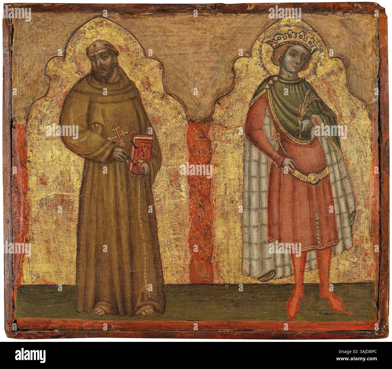 This tempera painting, created in the 14th century by the Circle of ...