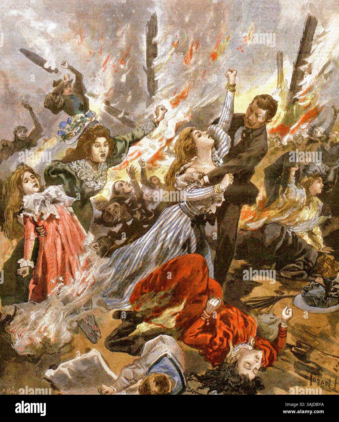 The fire at the Bazar de la Charité in Paris, which occurred on May 4 ...