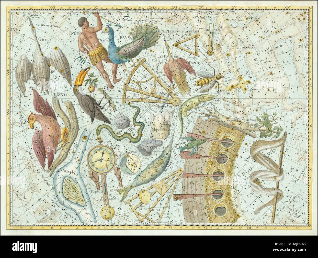 *XX. Phoenix* from *Coelum Stellatum* by Johann Elert Bode, published ...