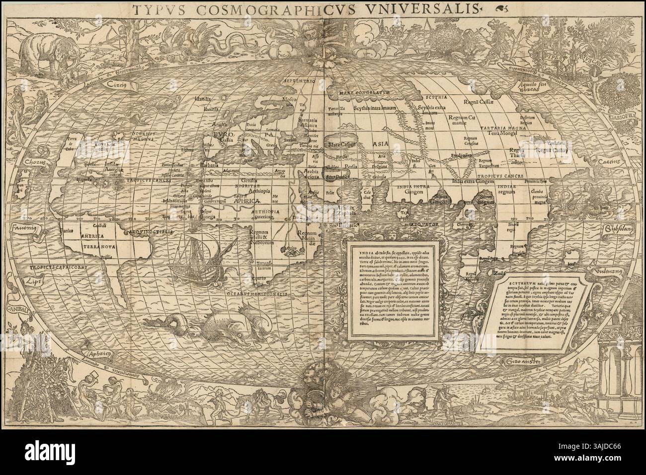 1500s map africa hi-res stock photography and images - Alamy