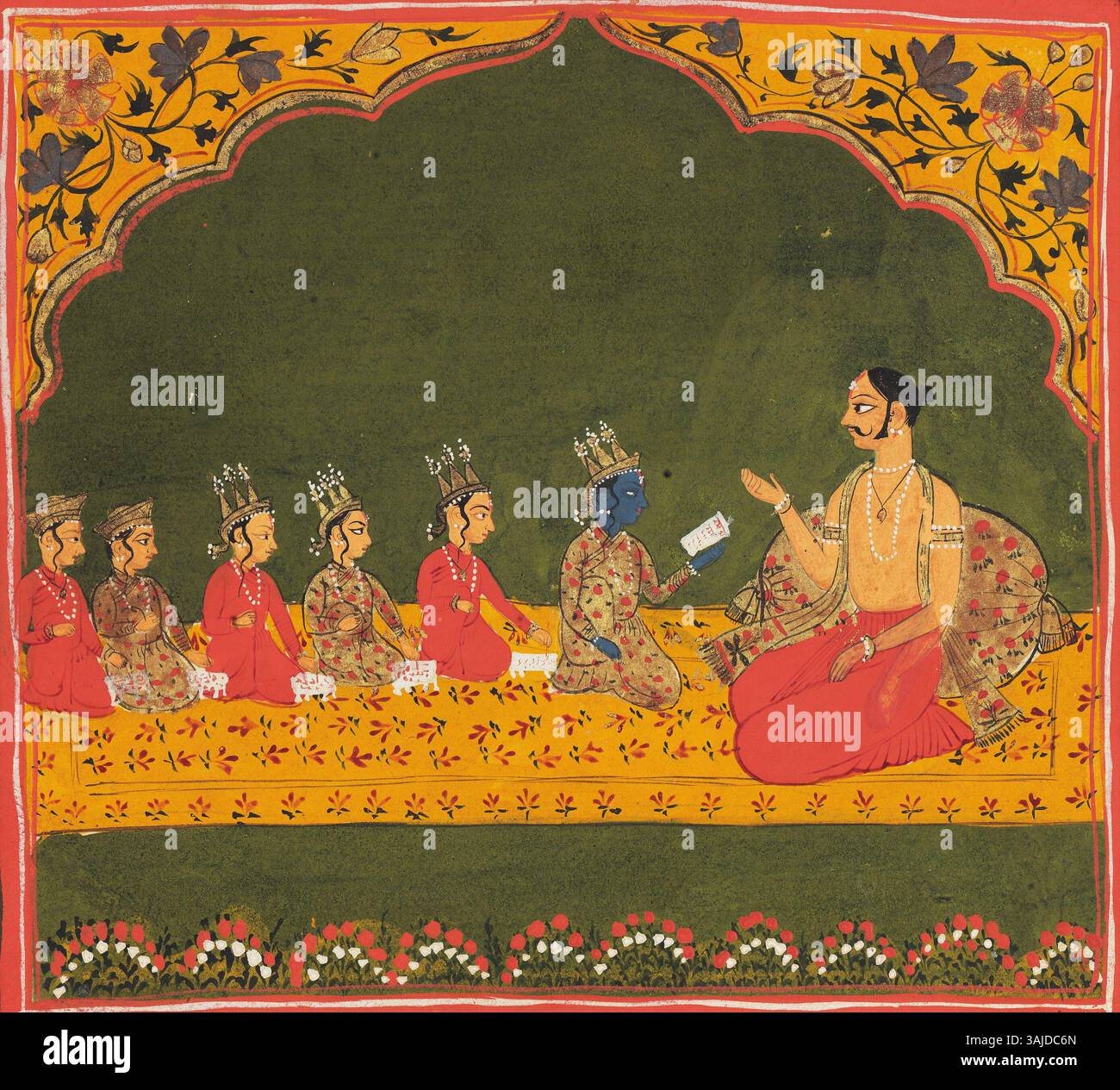 This early 18th-century Indian painting shows Lord Rama and his ...