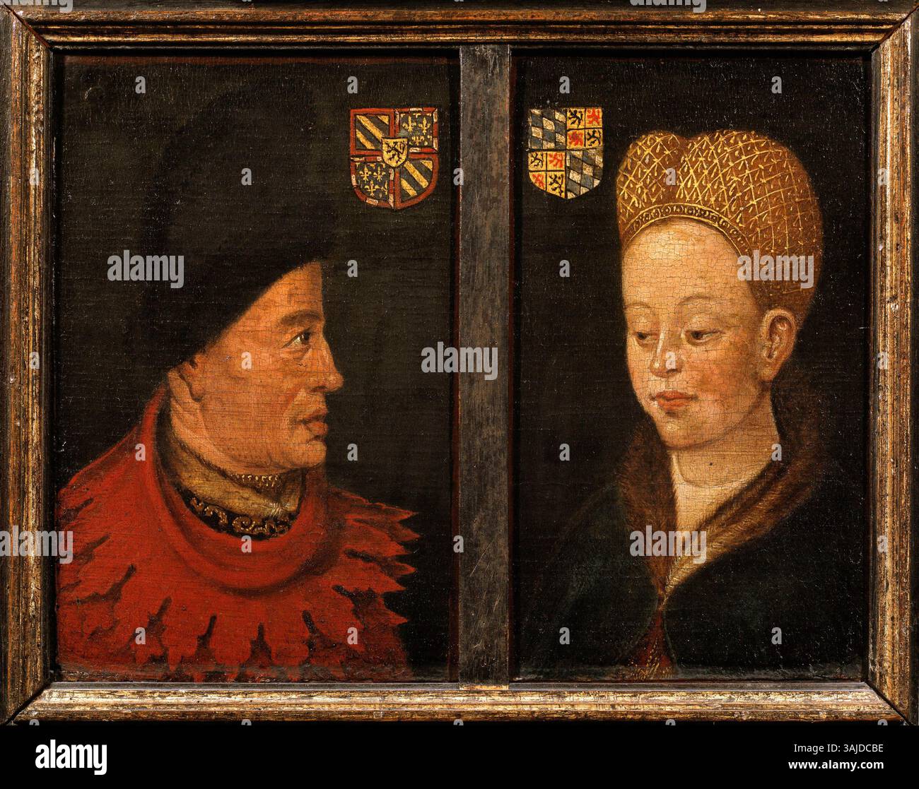 This 16th-century anonymous painting features portraits of John the ...