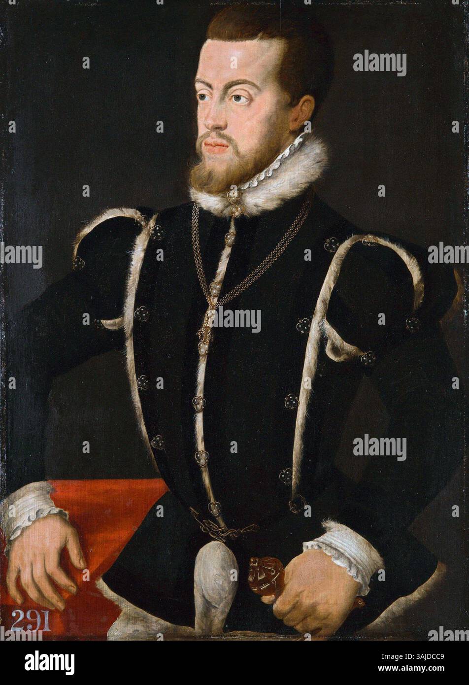 A portrait of Philip II, King of Spain, created between circa 1560 and ...