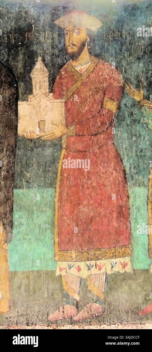 The full portrait of Beka I Jaqeli, an important noble of the Jaqeli ...