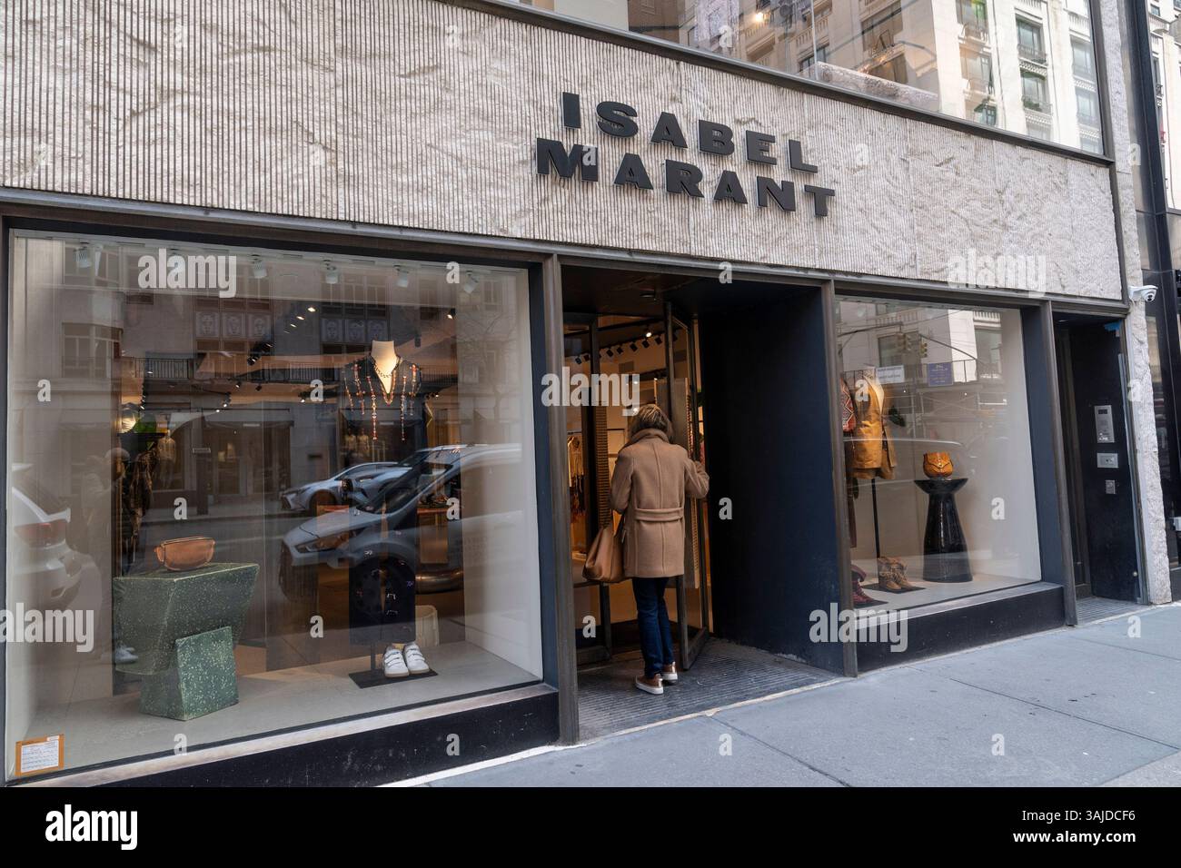 View of high fashion Isabel Marant store on Madison Avenue in New York ...