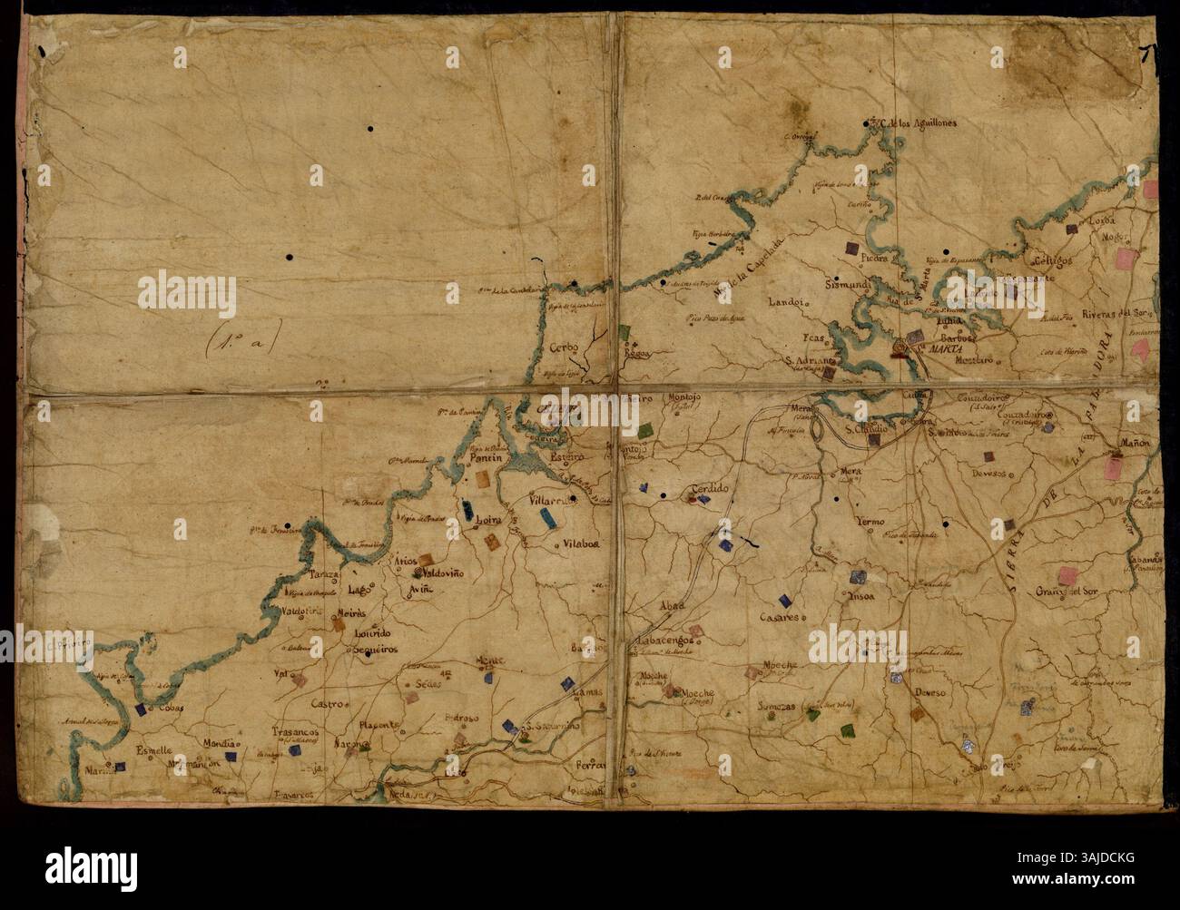 This map, created by Domingo Fontán in 1828, details the region of ...