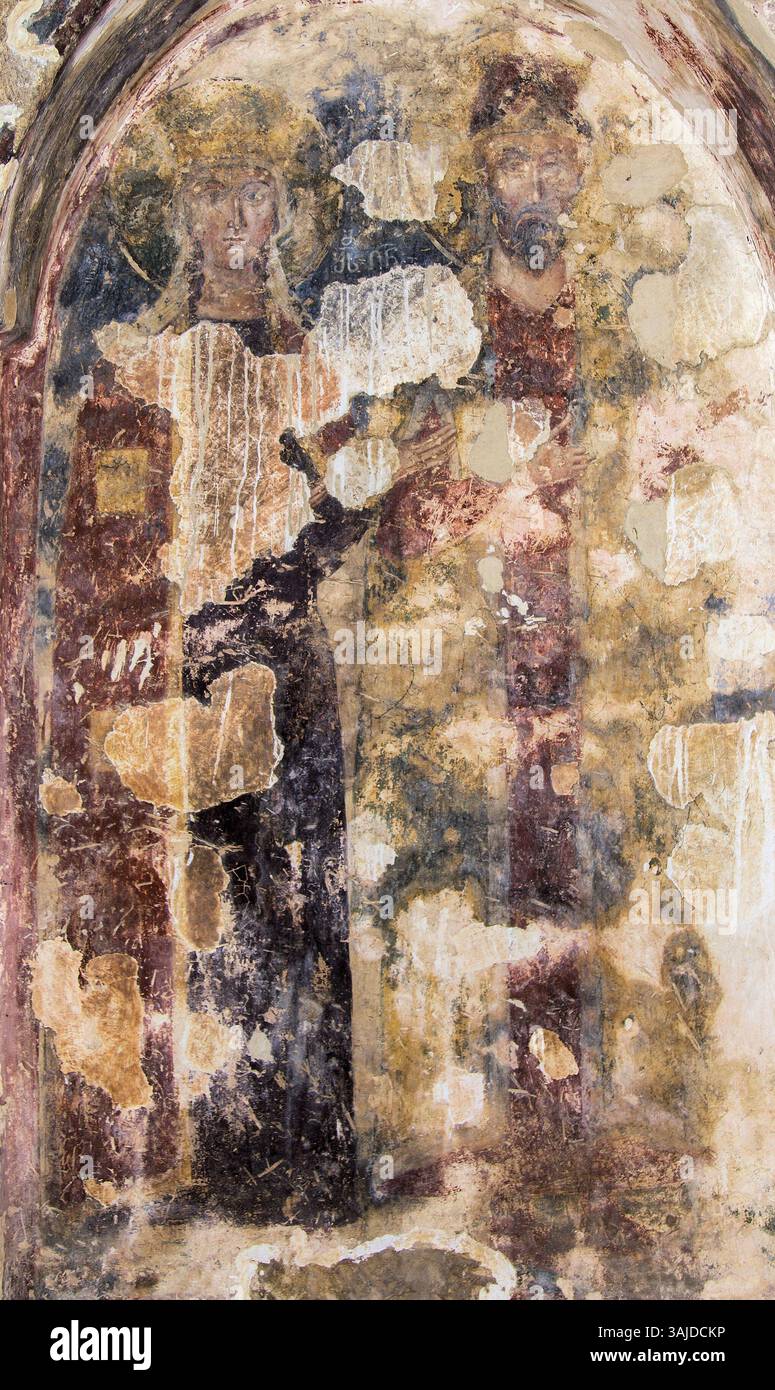 A 14th-century painting from Georgia showing George II Dadiani, Prince ...