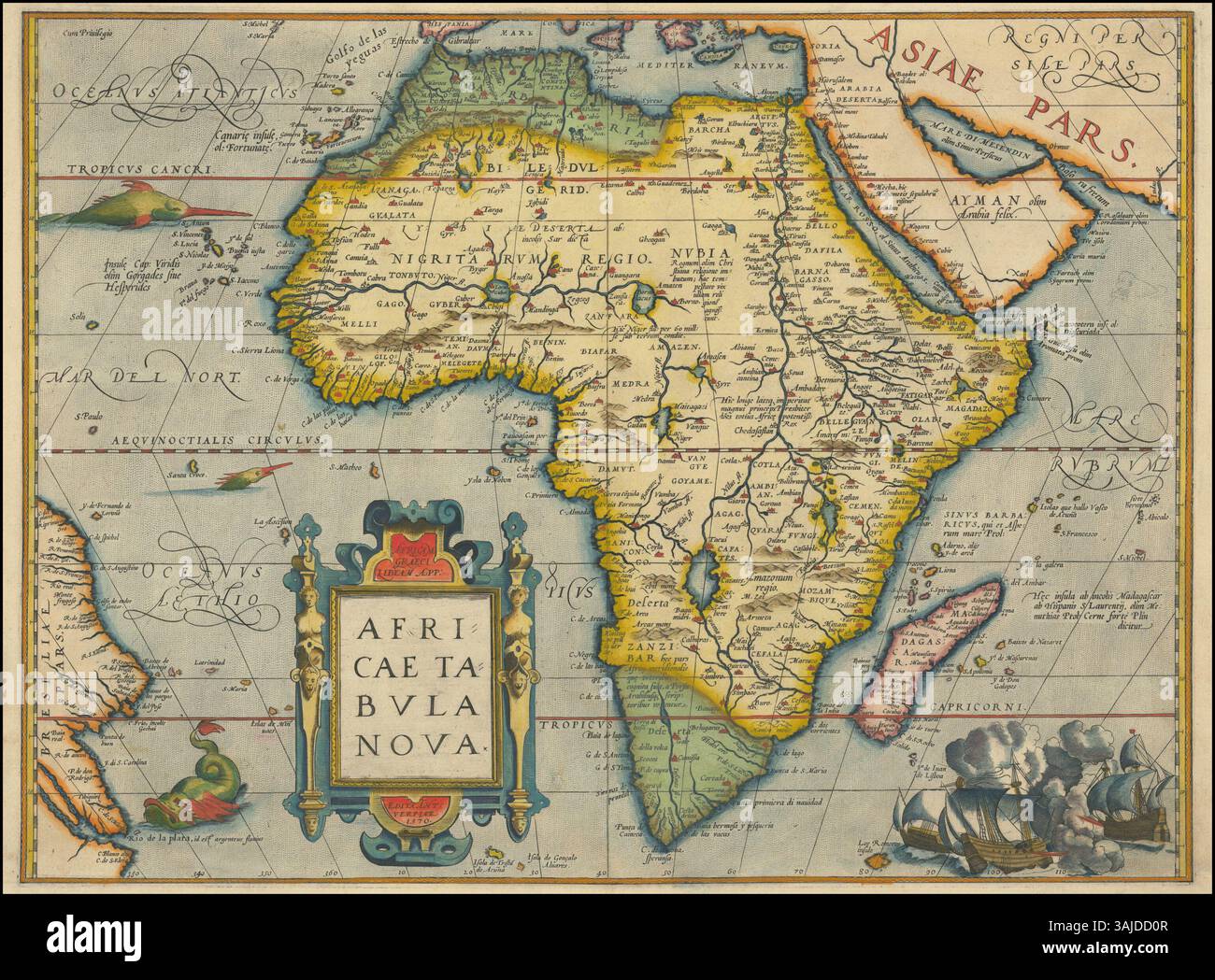 Abraham Ortelius' 'Theatrum Orbis Terrarum', published in 1572 ...