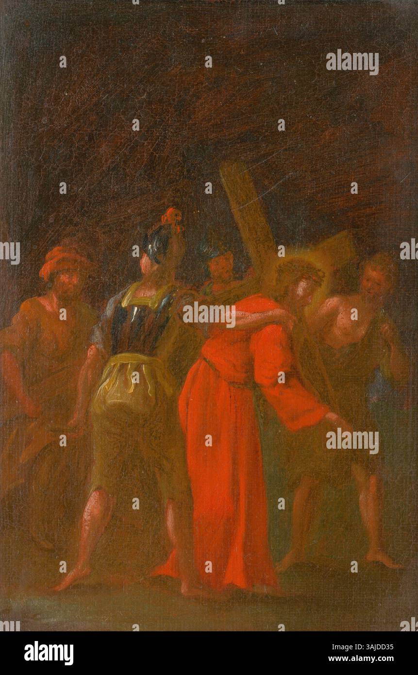 This 1770 oil on canvas by István Schaller depicts the biblical scene ...