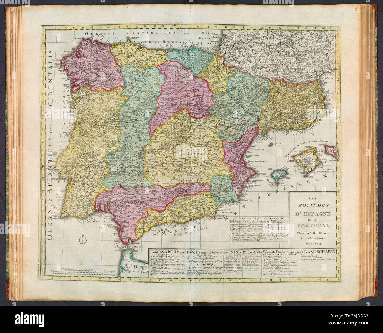 The Atlas der Wereld, published in Amsterdam in 1792 by Jan Barend Elwe ...
