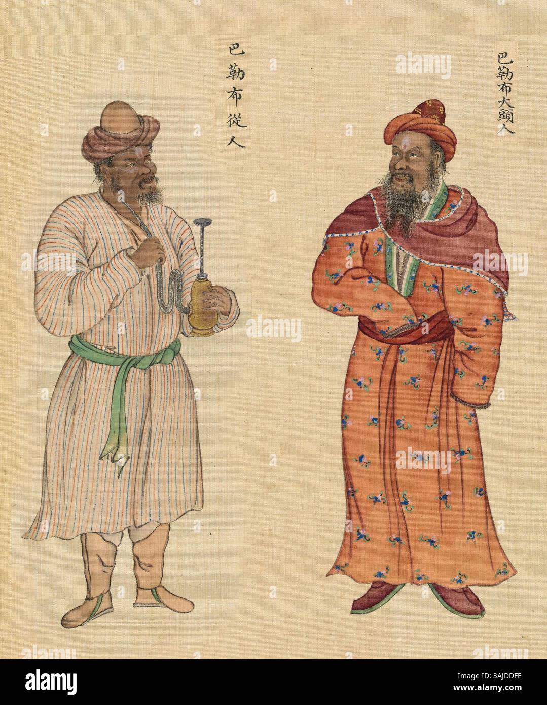 This artwork from 1769 features Huang Qing Zhigong Tu, showing the ...